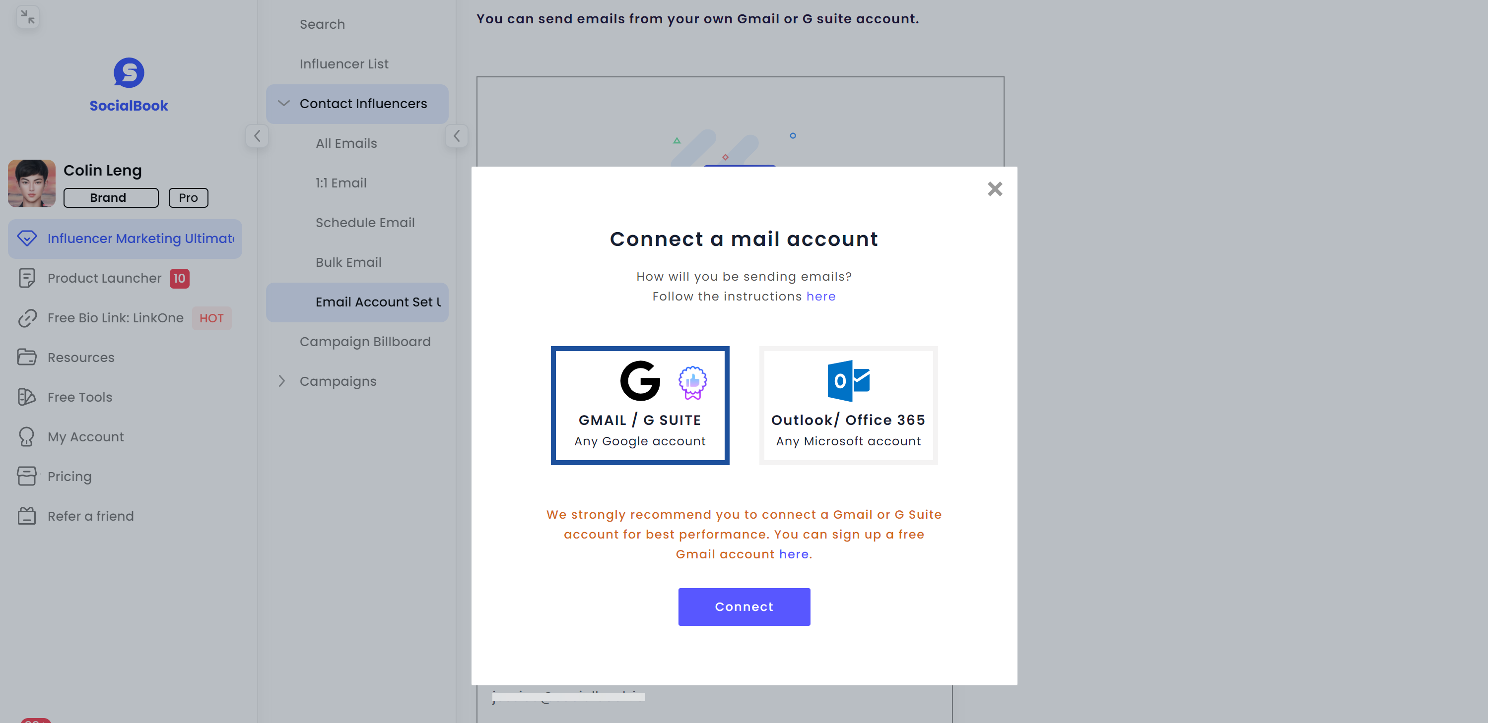 How To Connect Your Gmail To Send Bulk Email To Influencers 